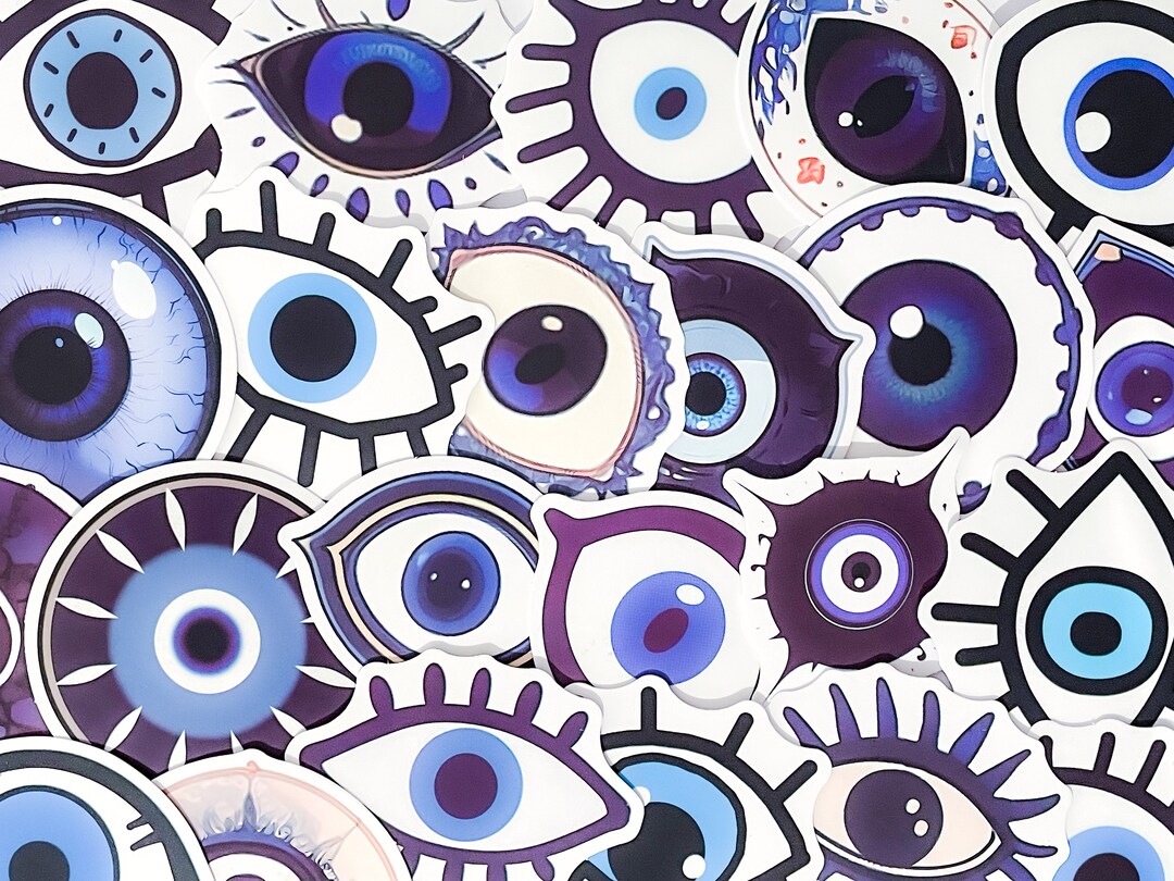 10 Ward off Negativity Evil Eye Sticker Set Protective Decals for ...