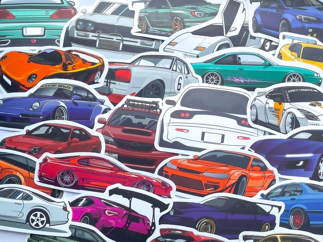 Race Ready Racing Car Sticker Set Adrenaline-fueled Decals Motorsport ...