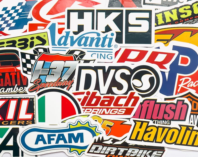 JDM Racing Car Stickers Pack Sponsors Logos Team Racing Sports Drift ...