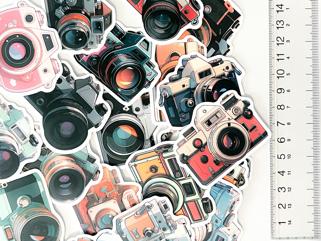 Charming Camera Sticker Pack - Set of 10 Designs - Capture Memories ...
