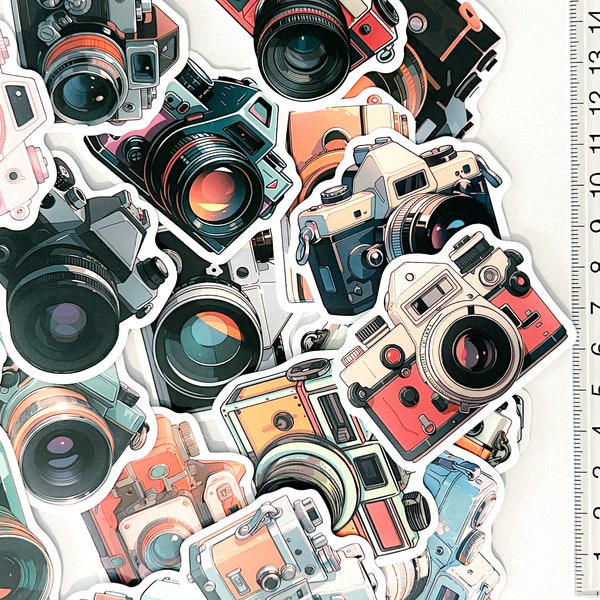 Camera Stickers - Etsy