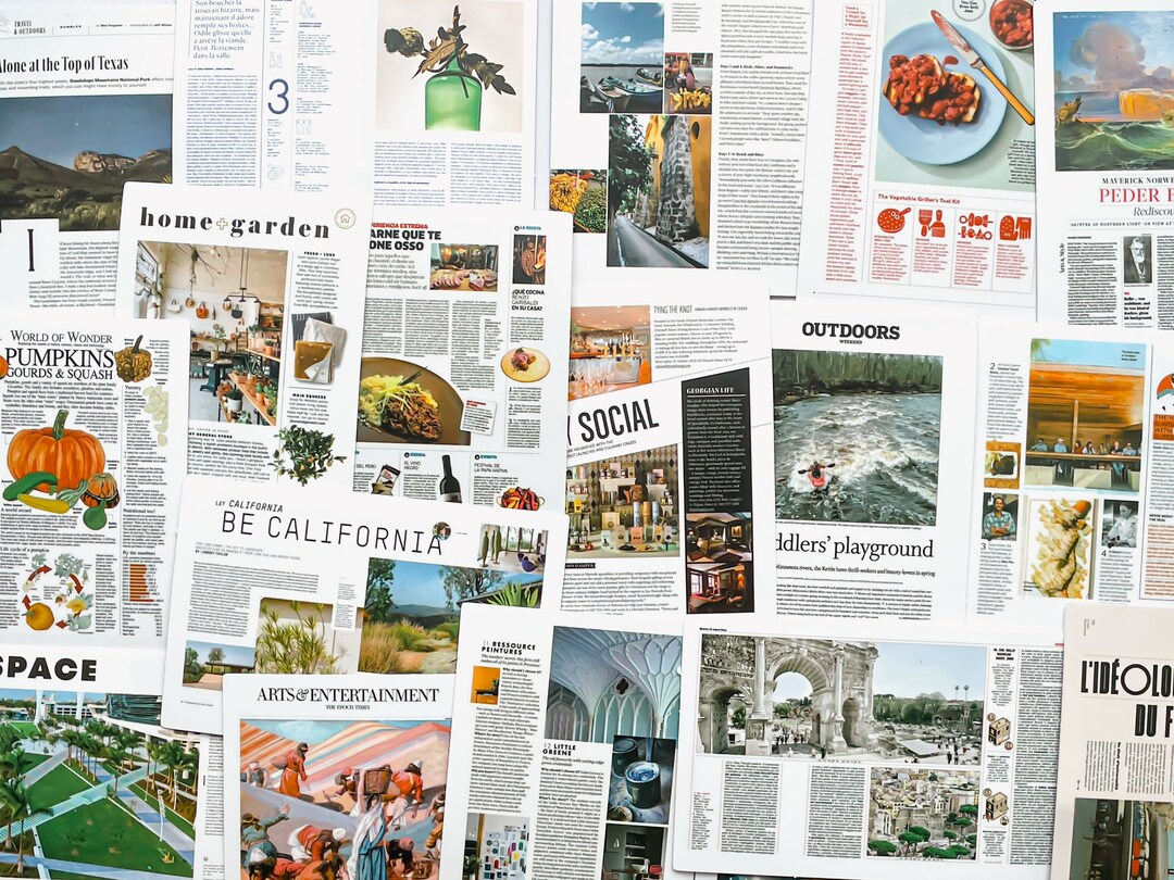 10 Retro Revival Vintage Magazines Sticker Set Nostalgic Decals for ...