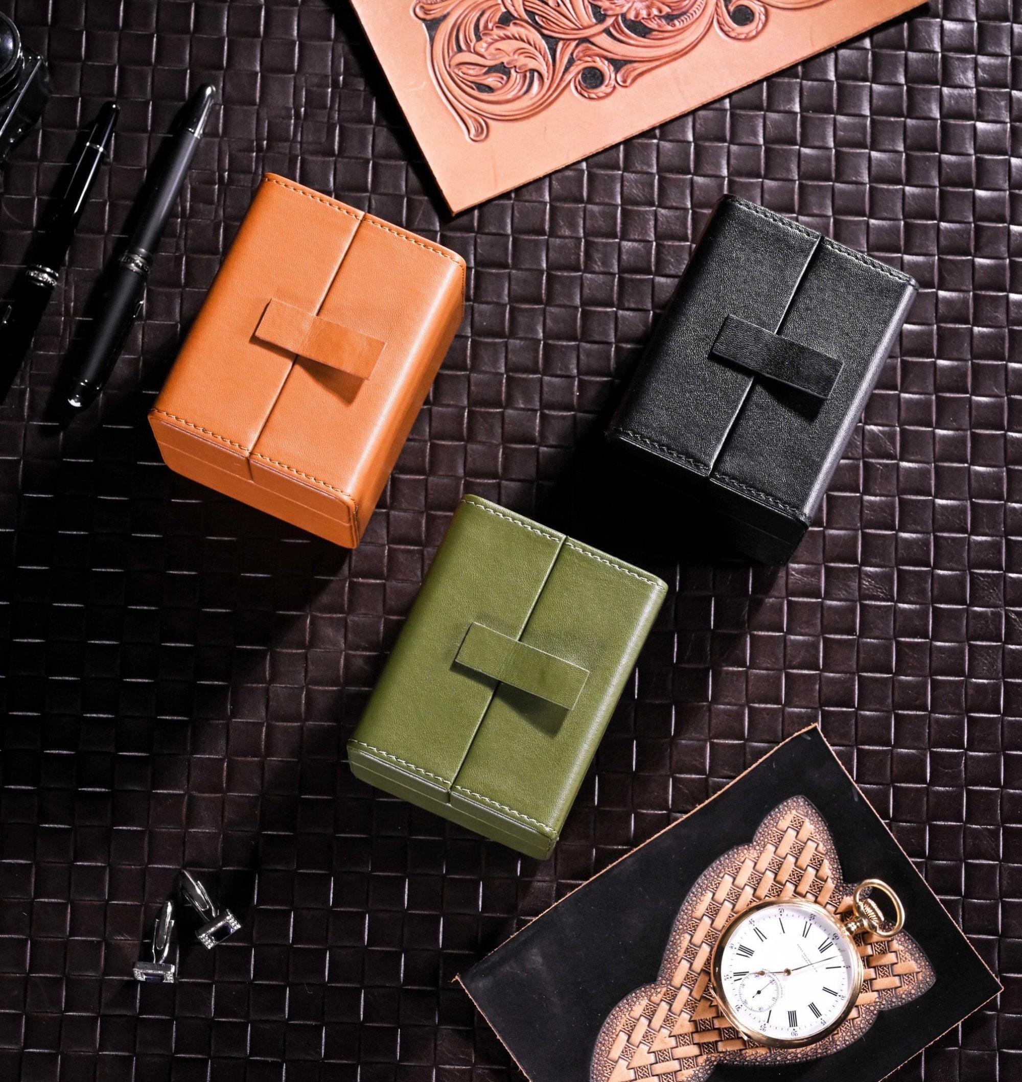 Personalized Leather Single Watch Case Travel Watch Box - Etsy