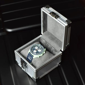 Personalized Metal Single Watch Case,custom Travel Watch Box, Luxury ...