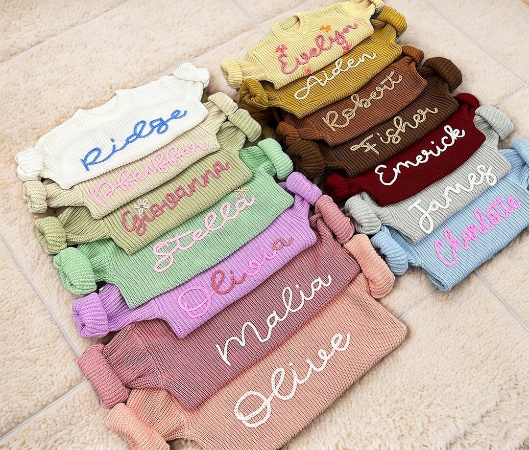 Personalized Baby Name Sweater,custom Baby Sweater With Name ...