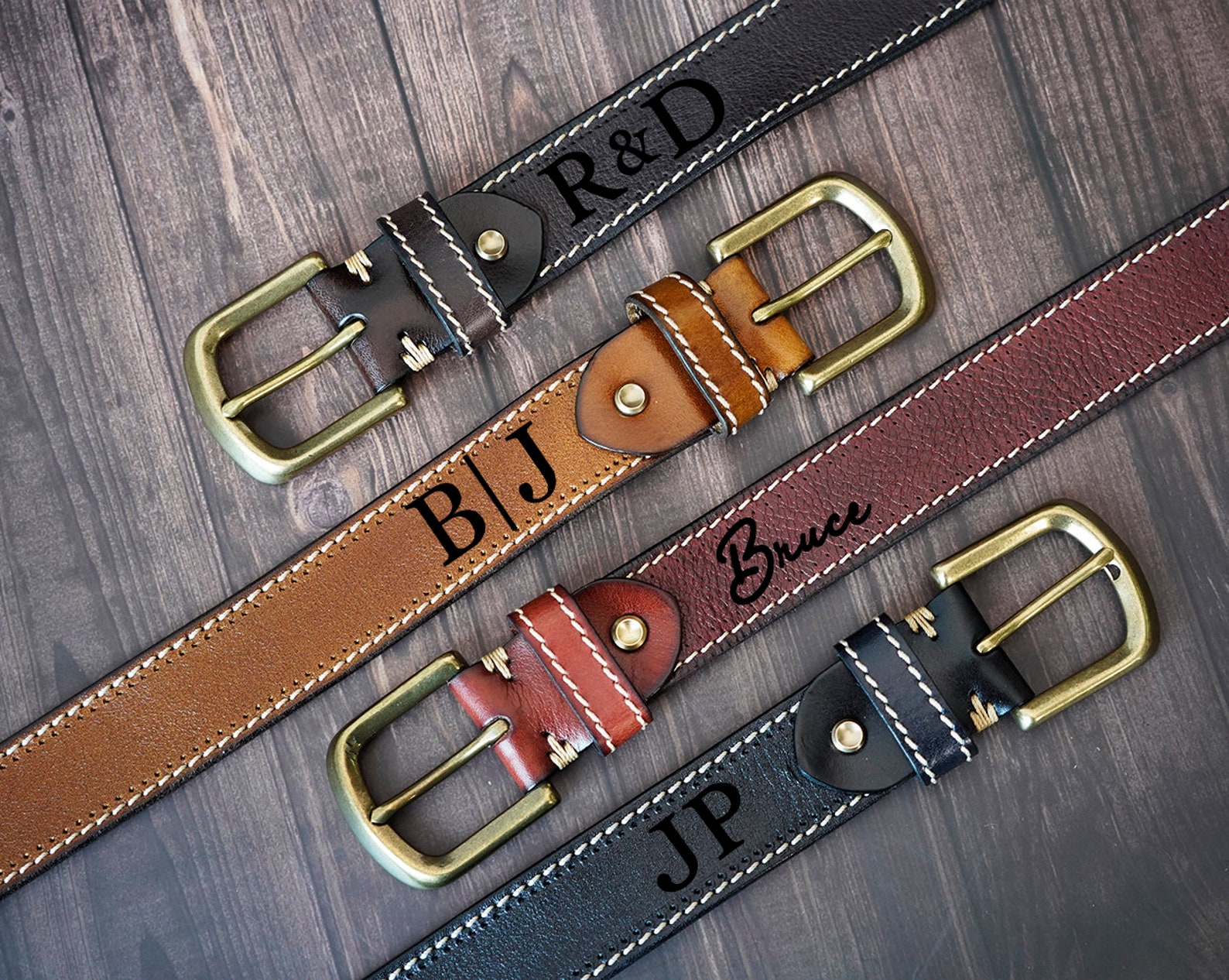 Personalised Leather Belt，father’s Day Gift for Boyfriend，unique Gift ...