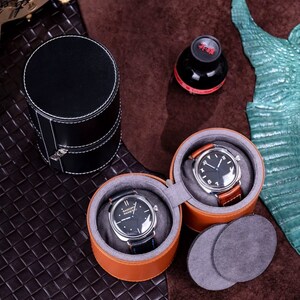 Personalized Leather Single Watch Box, Custom Travel Watch Case, Watch ...