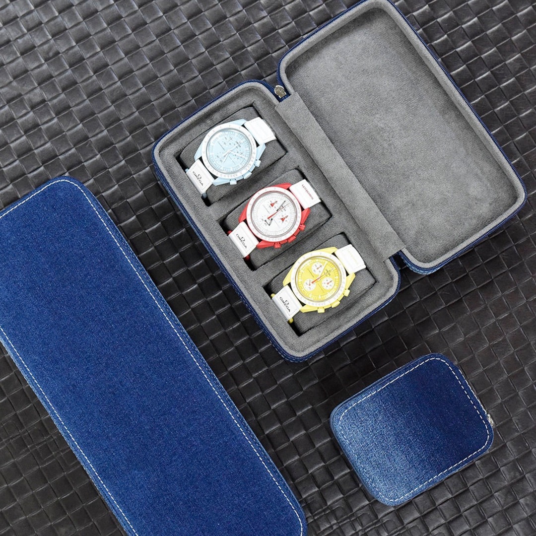 Personalized Watch Case , Denim Watch Box for 1 3 5 Watch,travel Watch ...