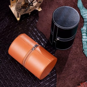 Personalized Leather Single Watch Box, Custom Travel Watch Case, Watch ...