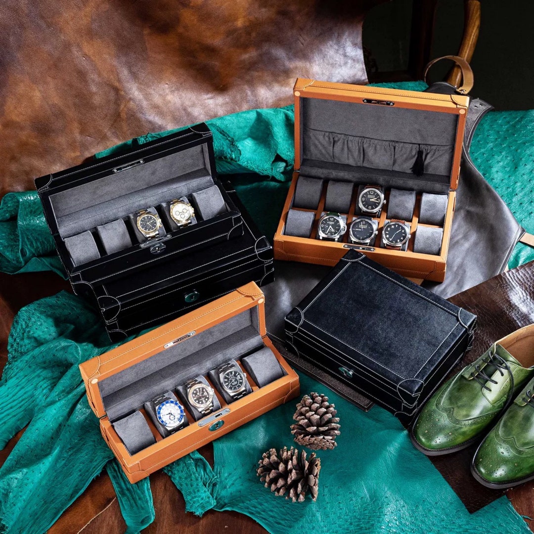 Personalised Leather Watch Box，luxury Leather Watch Case，watch Box for ...