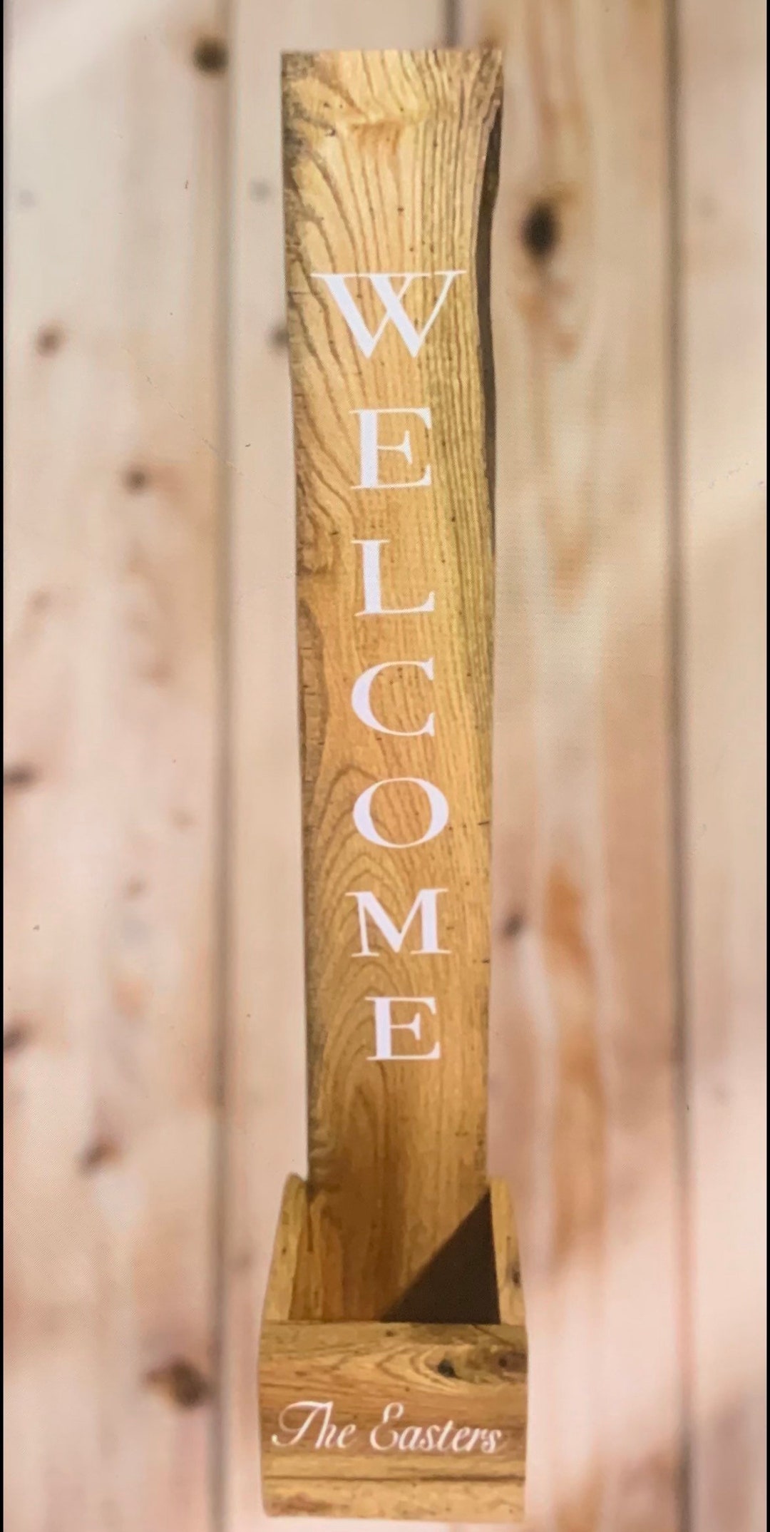 Welcome Sign With Planter Box - Etsy
