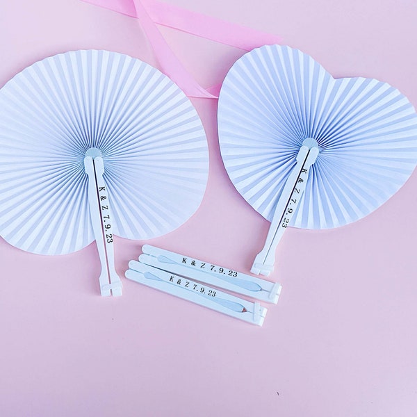 Personalized Hand Fans - Etsy