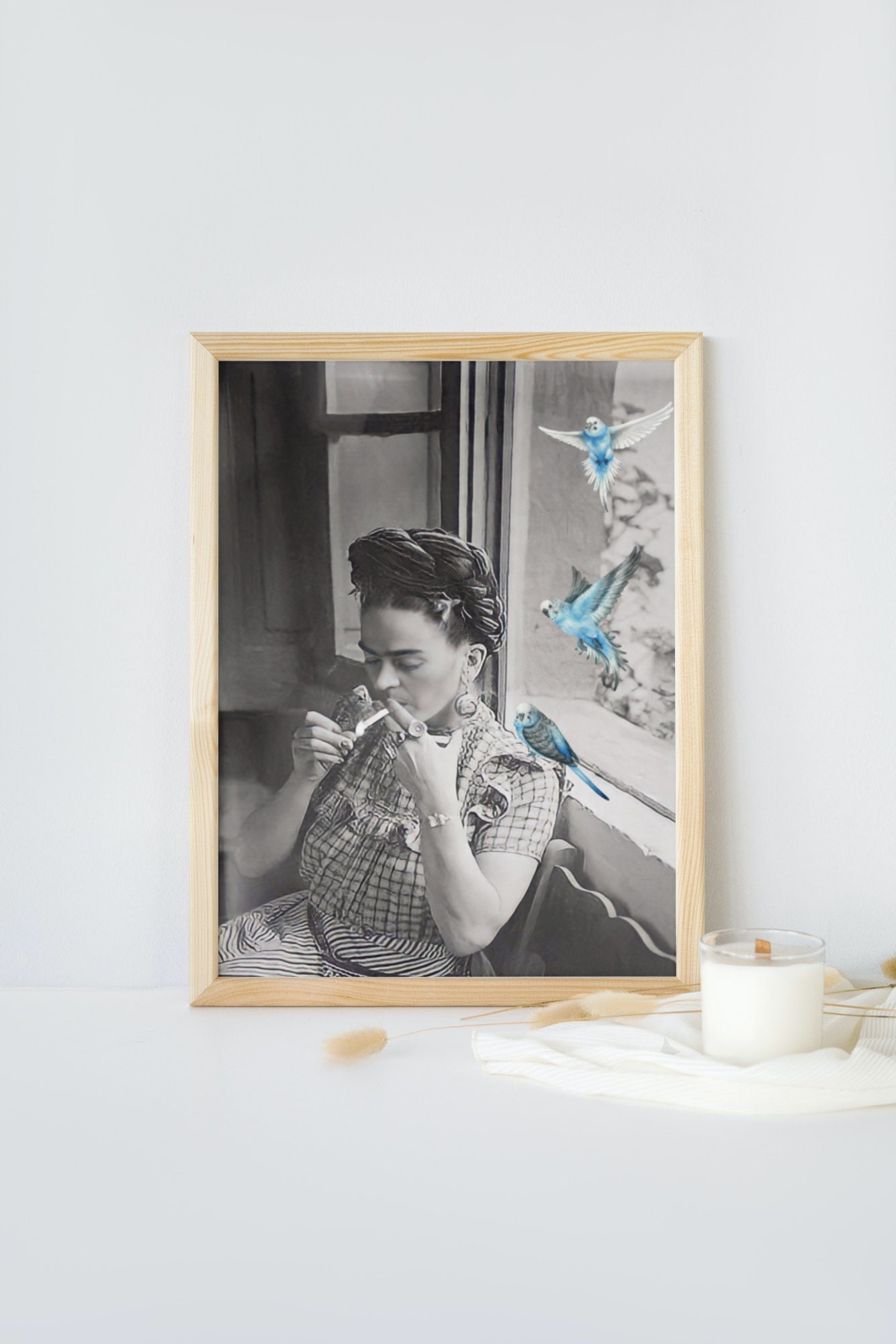 Frida Kahlo Smoking Poster Frida Kahlo SVG Frida Khalo PNG - Etsy