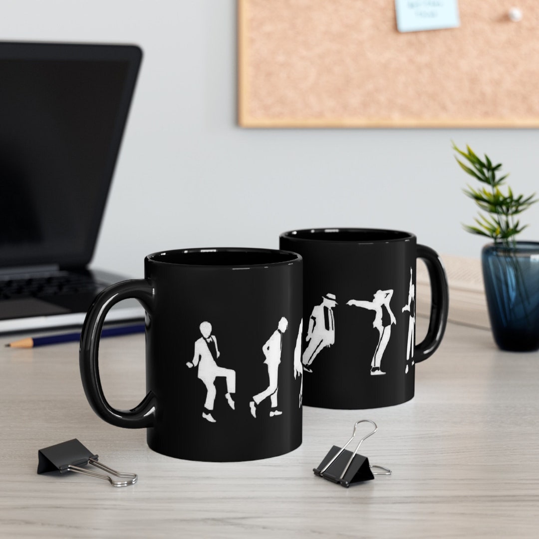 Michael Jackson Silhouettes Black Ceramic Mug 11oz, Michael Jackson ...
