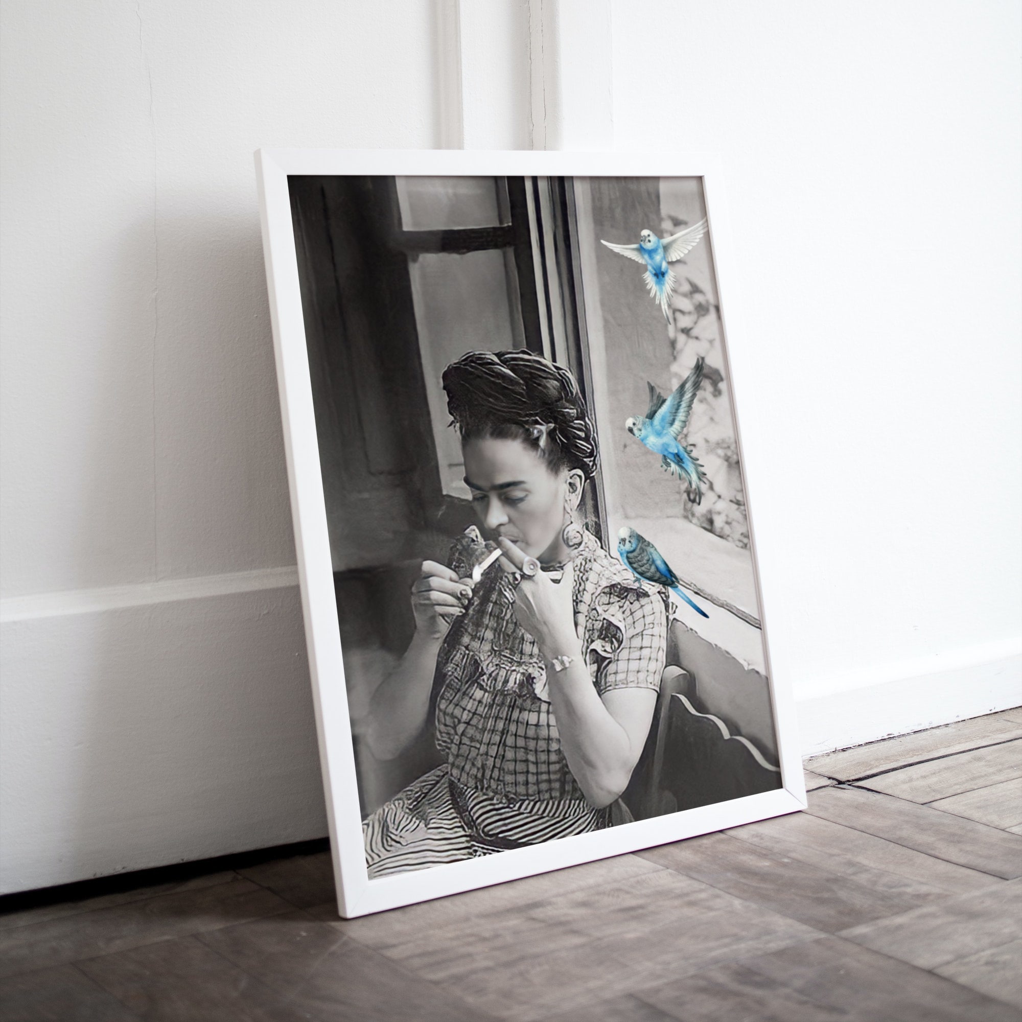 Frida Kahlo Smoking Poster Frida Kahlo SVG Frida Khalo PNG - Etsy