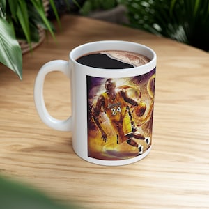 Kobe Bryant Los Angeles Lakers NBA Ceramic Mug, 11oz Basketball Coffee ...