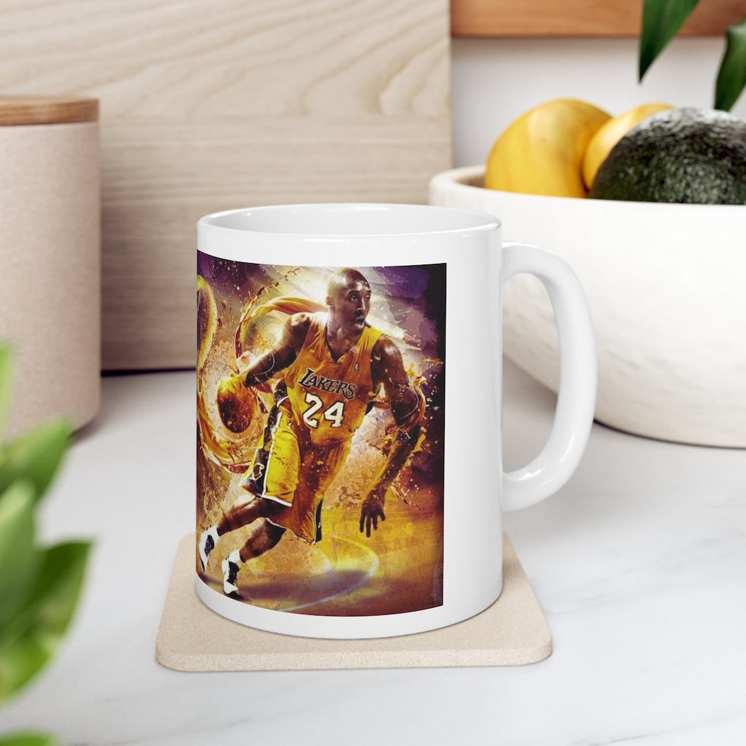 Kobe Bryant Los Angeles Lakers NBA Ceramic Mug, 11oz Basketball Coffee ...