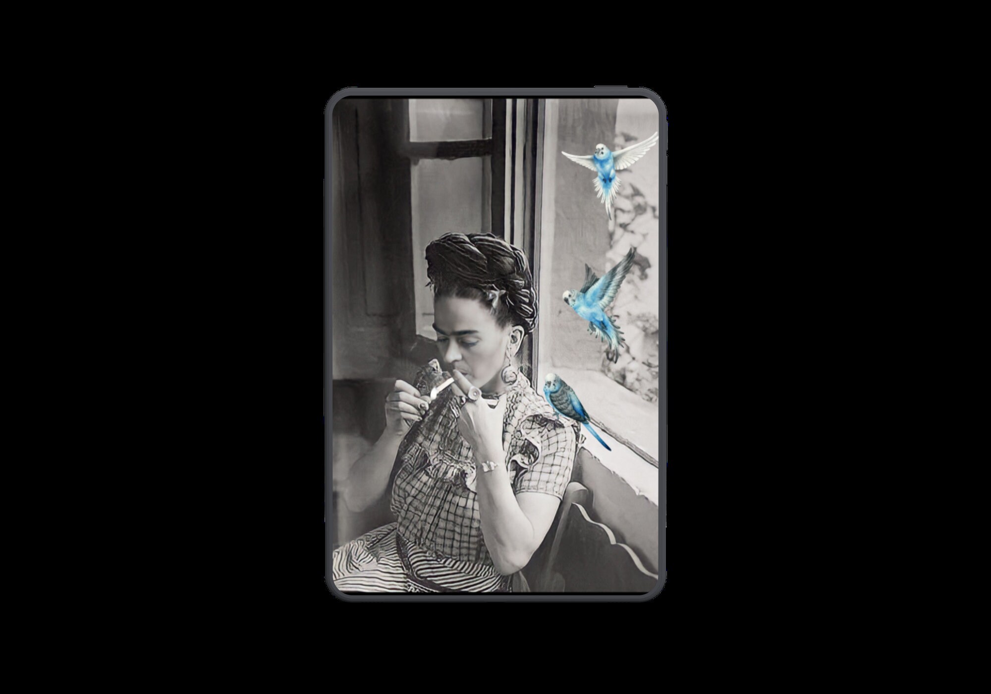 Frida Kahlo Smoking Poster Frida Kahlo SVG Frida Khalo PNG - Etsy