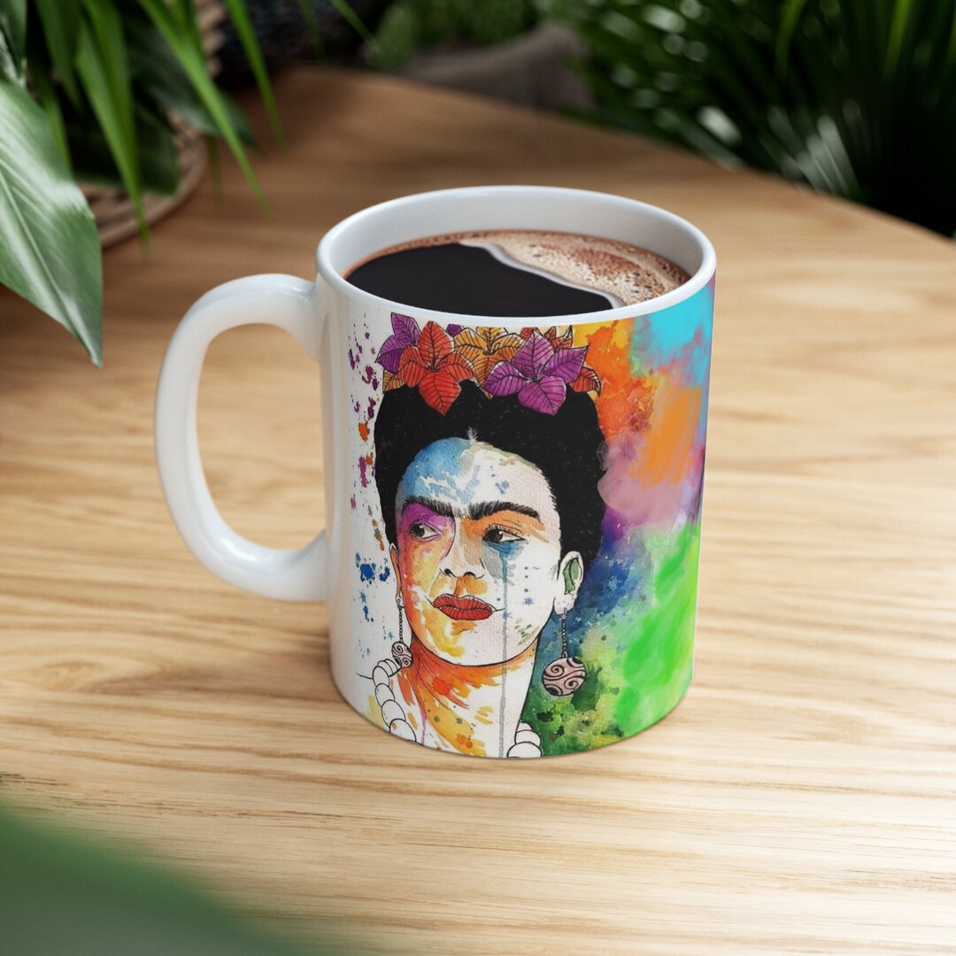 Frida Kahlo Mug 11oz Frida Khalo Ceramic Cup - Etsy