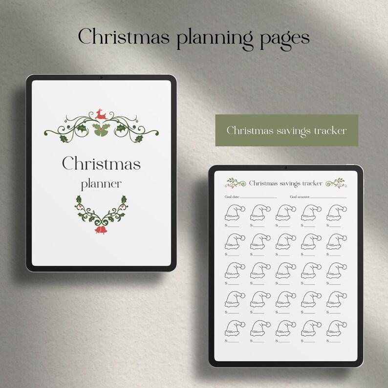 Christmas Planner Printable Template, Digital Christmas Planner ...