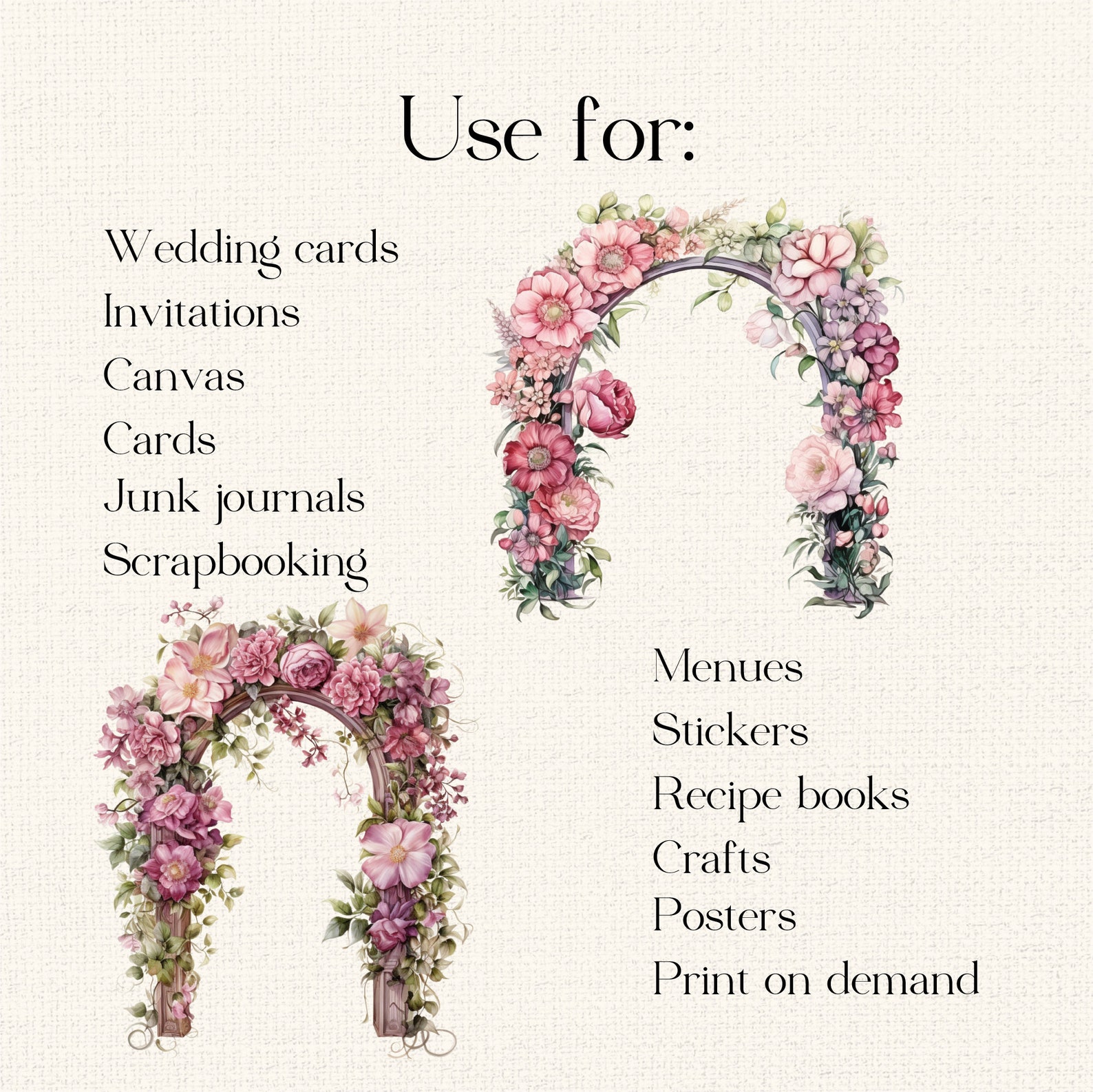 41 Watercolor Spring Arches Clipart, Floral Wedding Arch PNG ...