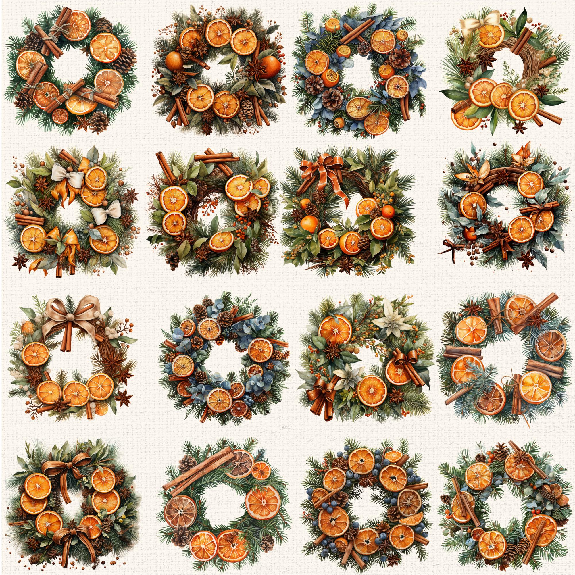 82 Rustic Christmas Clipart Illustrations, Cozy Christmas PNG ...