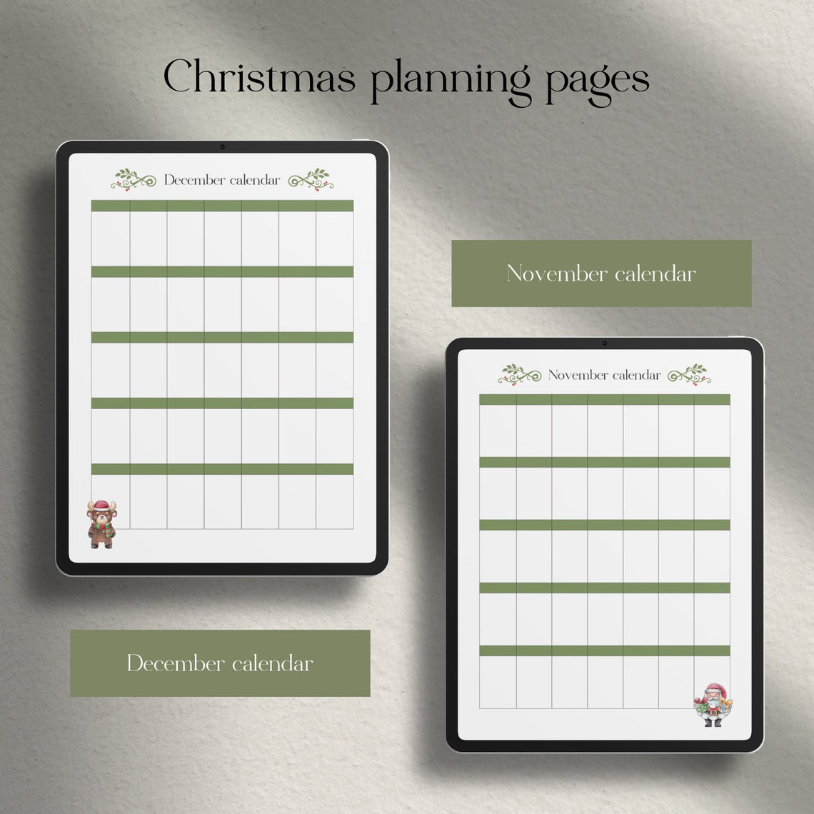 Christmas Planner Printable Template, Digital Christmas Planner ...