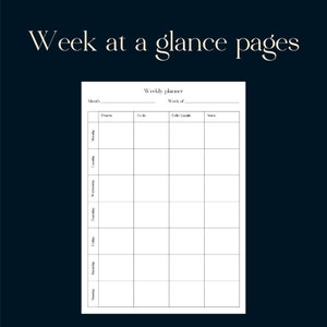 Weekly Printable, Fillable Planner Bundle. Monday&sunday Start, A4 ...
