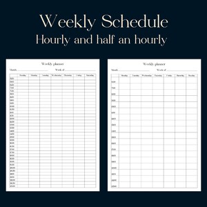 Weekly Printable, Fillable Planner Bundle. Monday&sunday Start, A4 ...