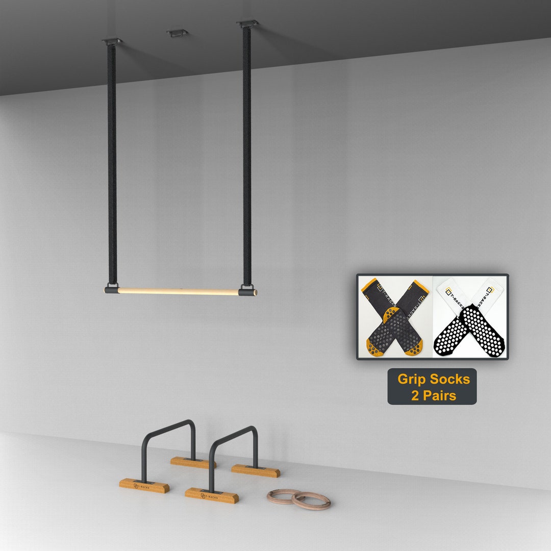 Gymnastics Set Premium Strap Ring Bar Dips Bars Gymnastic Rings Premium ...