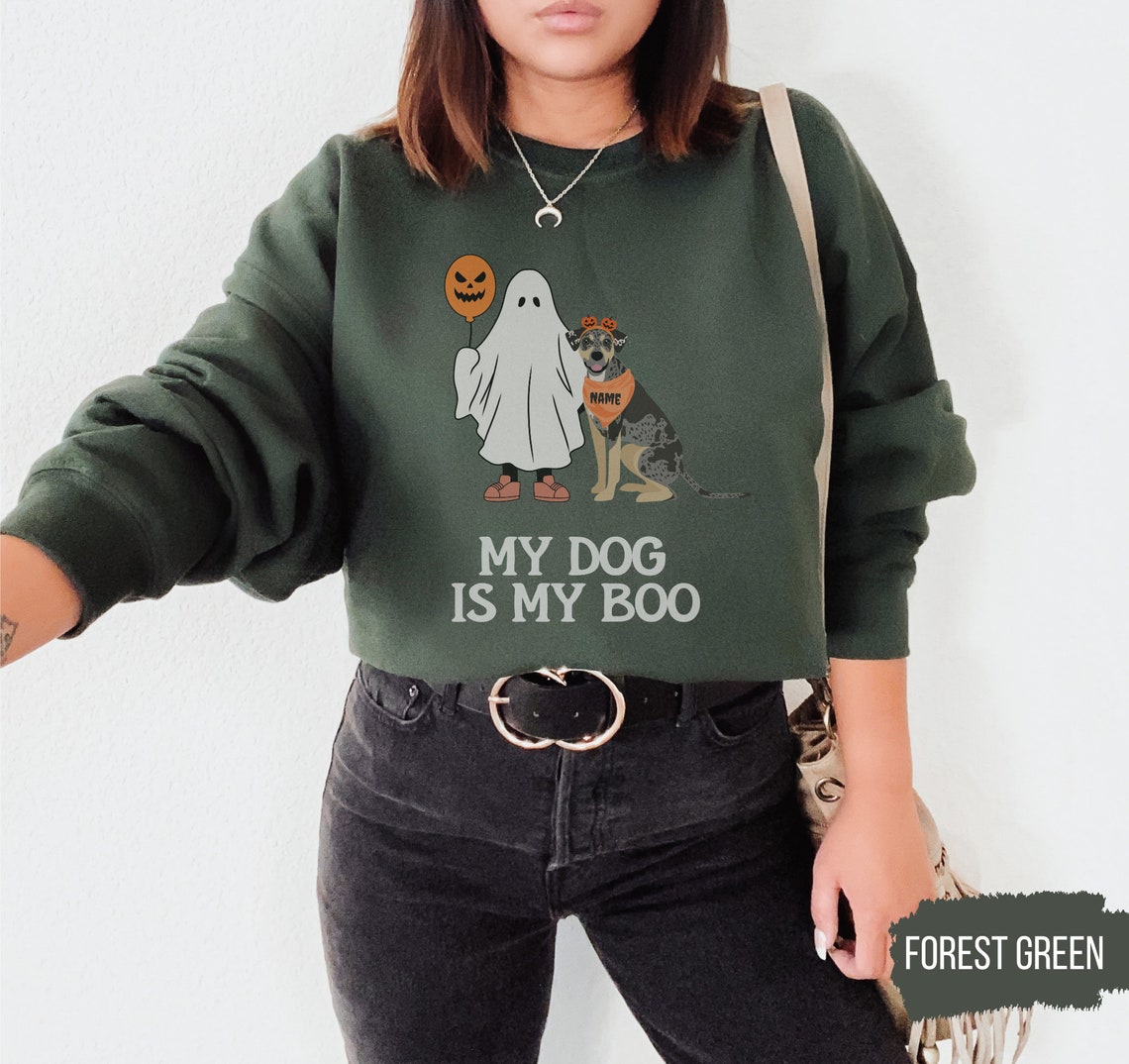Custom Catahoula Dog Halloween Sweatshirt, Catahoula Sweatshirt ...