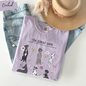 Great Dane Cottage Core Shirt, Great Dane Gifts, Great Dane T Shirt ...