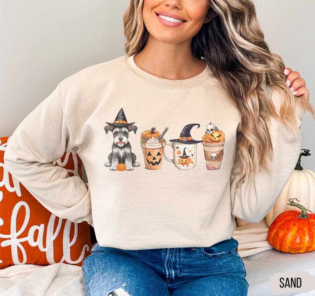 Schnauzer Halloween Sweatshirt, Schnauzer Halloween, Schnauzer ...