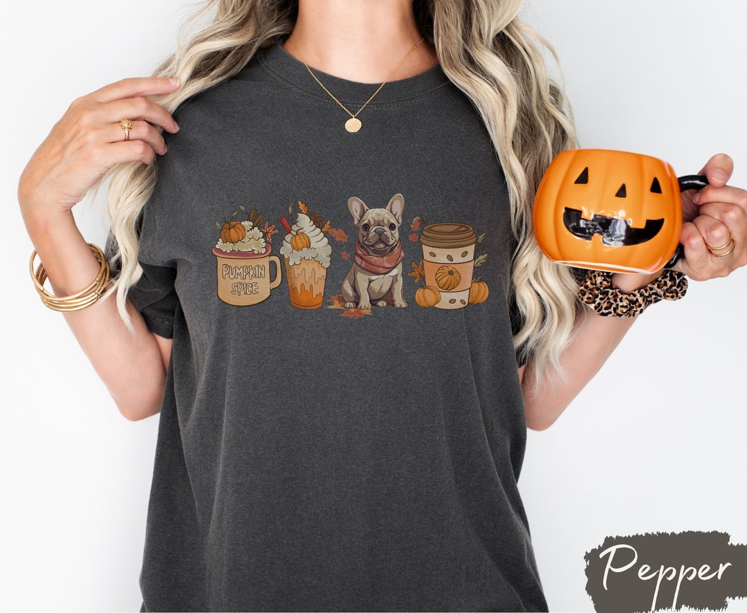 French Bulldog Fall Shirt, French Bulldog Halloween, French Bulldog ...