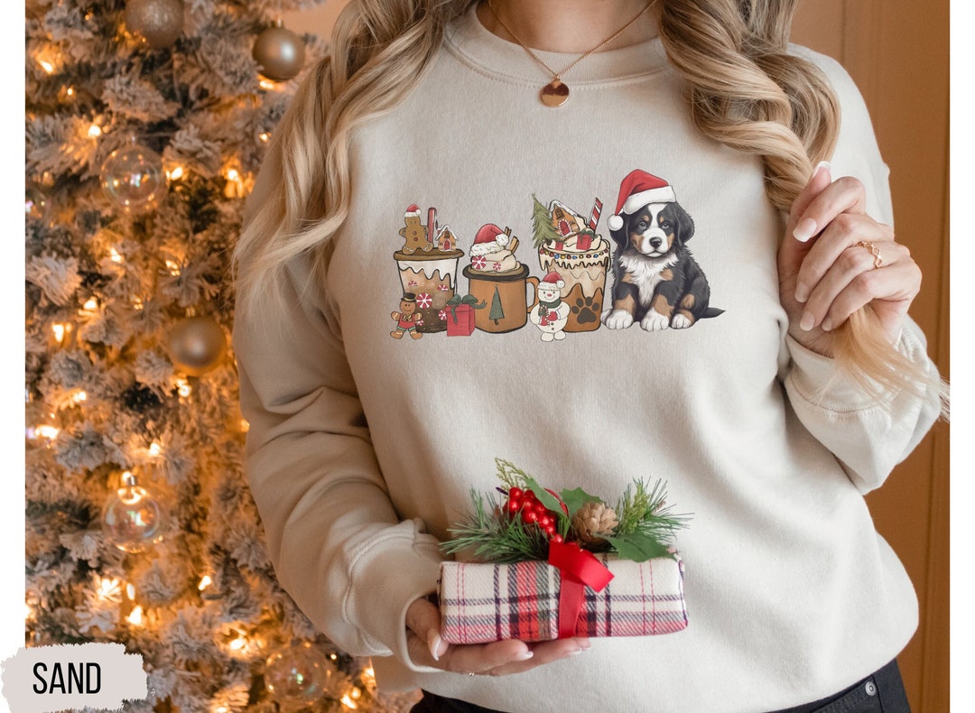 Bernese Mountain Dog Christmas Sweatshirt, Bernese Mountain Dog T Shirt ...