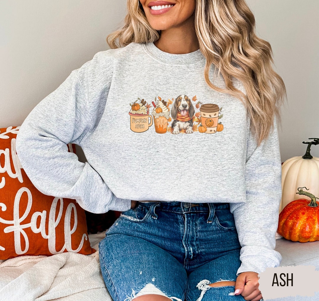 Basset Hound Dog Fall Sweatshirt, Basset Hound, Basset Hound Mom ...
