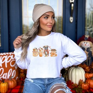 Boxer Dog Fall Sweatshirt, Boxer Dog, Boxer Dog Mom, Boxer Dog Gift ...