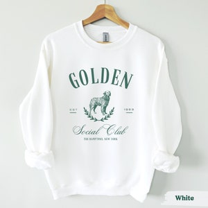 Golden Retriever Social Club Sweatshirt, Golden Retriever Sweatshirt ...