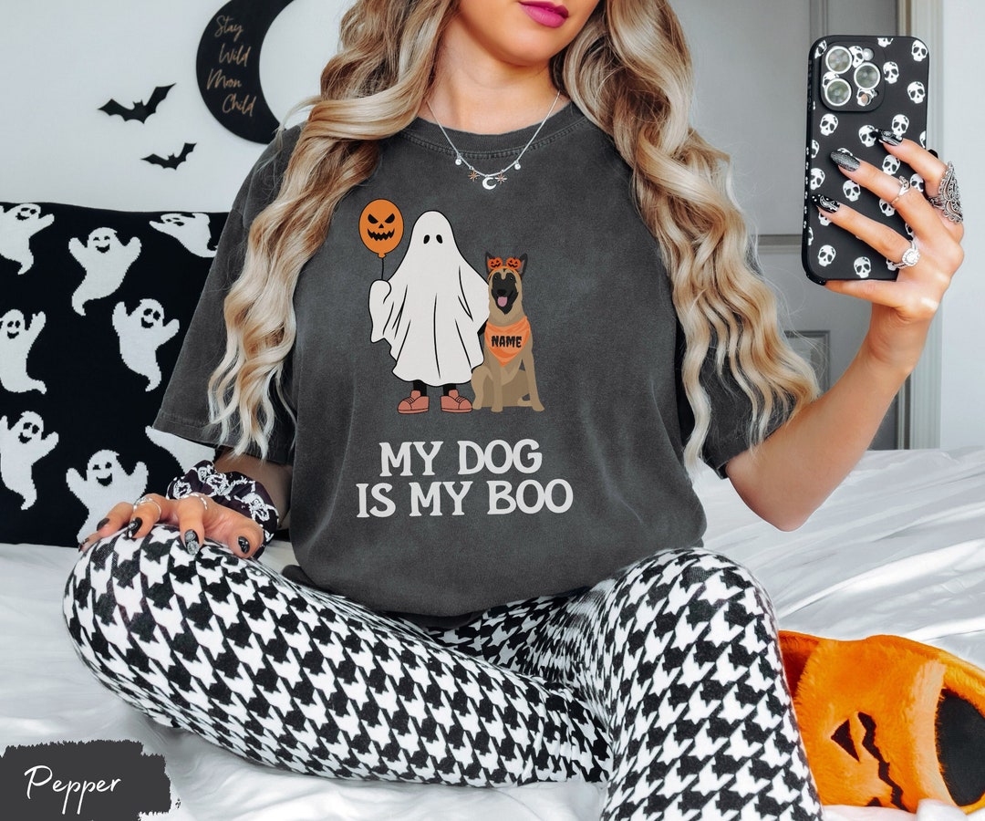 Custom Belgian Malinois Halloween Ghost Shirt, Belgian Malinois T Shirt, Belgian Malinois Gifts ...