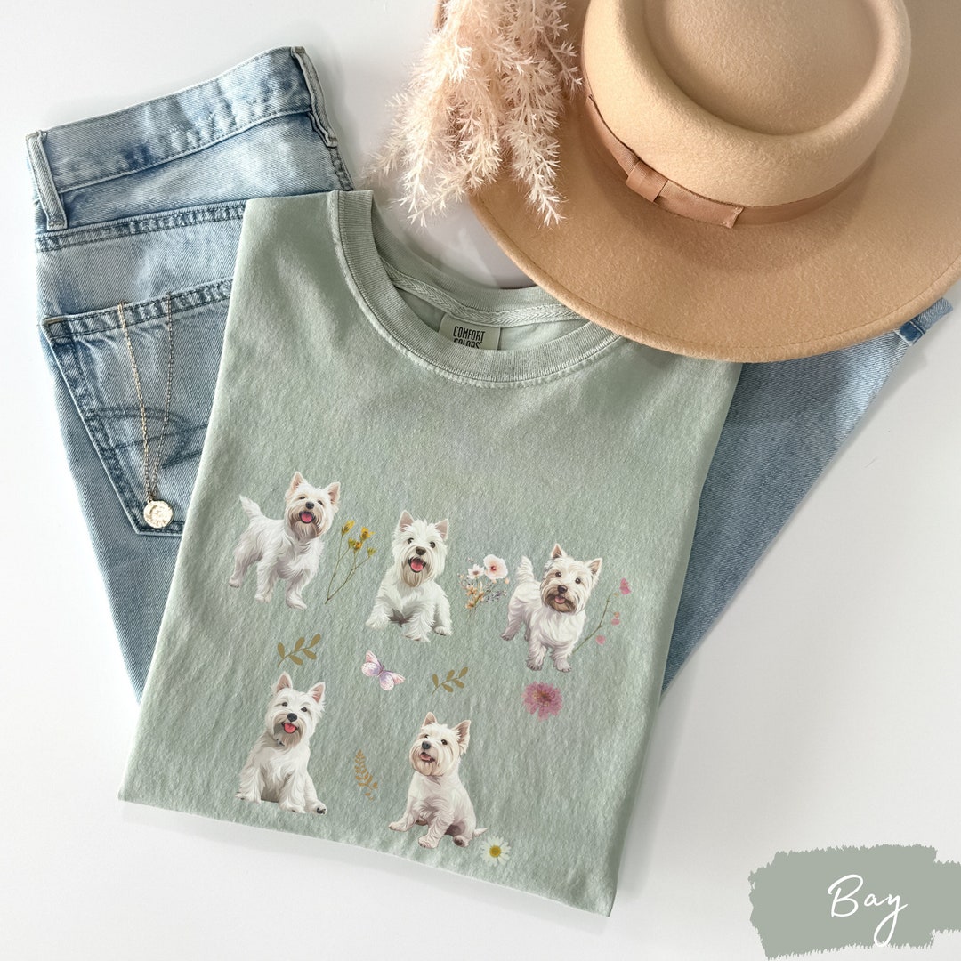 West Highland Terrier Cottagecore T Shirt, Westie, Westie Gifts, West ...