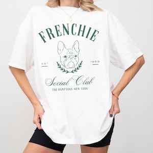 Custom French Bulldog Social Club Tshirt, French Bulldog Shirt, French ...