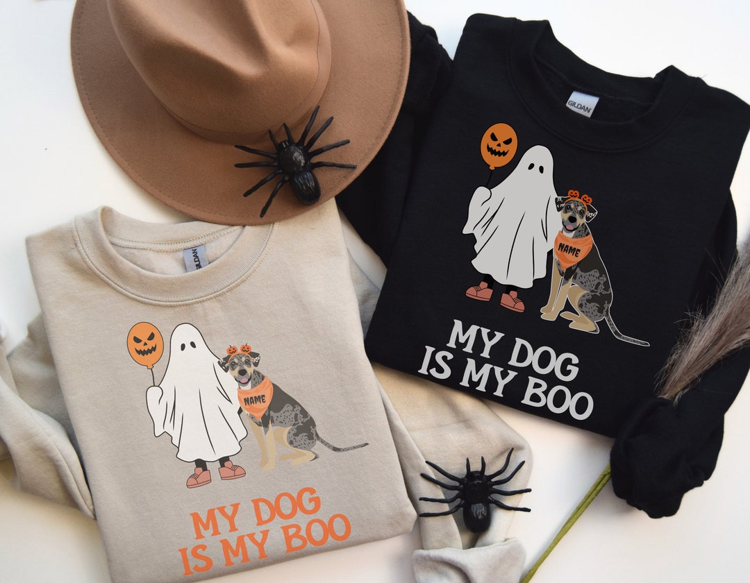 Custom Catahoula Dog Halloween Sweatshirt, Catahoula Sweatshirt ...