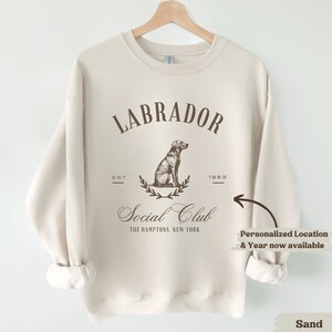 Labrador Retriever Social Club Sweatshirt, Labrador Retriever ...