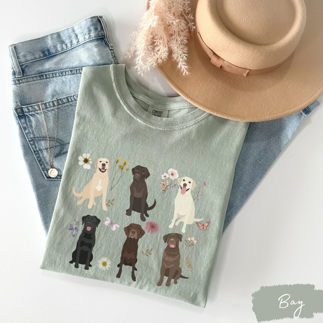 Labrador Cottage Core T Shirt, Labrador Retriever, Labrador Mom ...