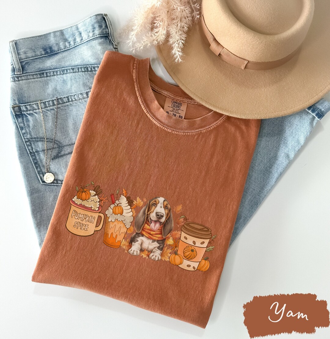 Basset Hound Dog Fall Shirt, Basset Hound, Basset Hound Mom, Basset ...