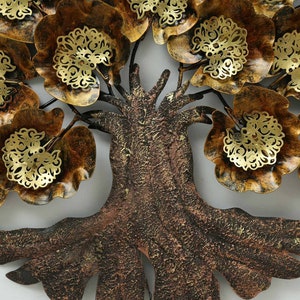 Tree With LED Lights Wall Decor Metal Art Tree Wall Decor - Etsy