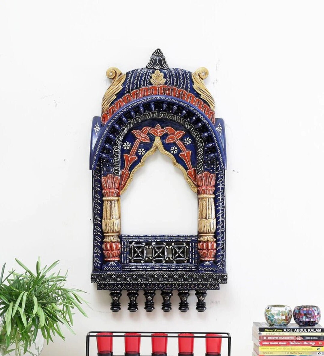Wooden Mirror Frame | Home Decors | Traditional Indian Jharokha ...