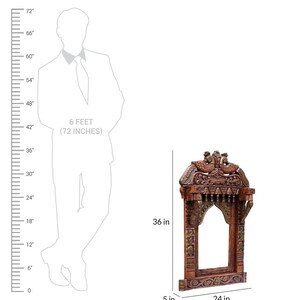 Medieval Arts | Wooden Handpainted Frame Jharokha| Traditional ...