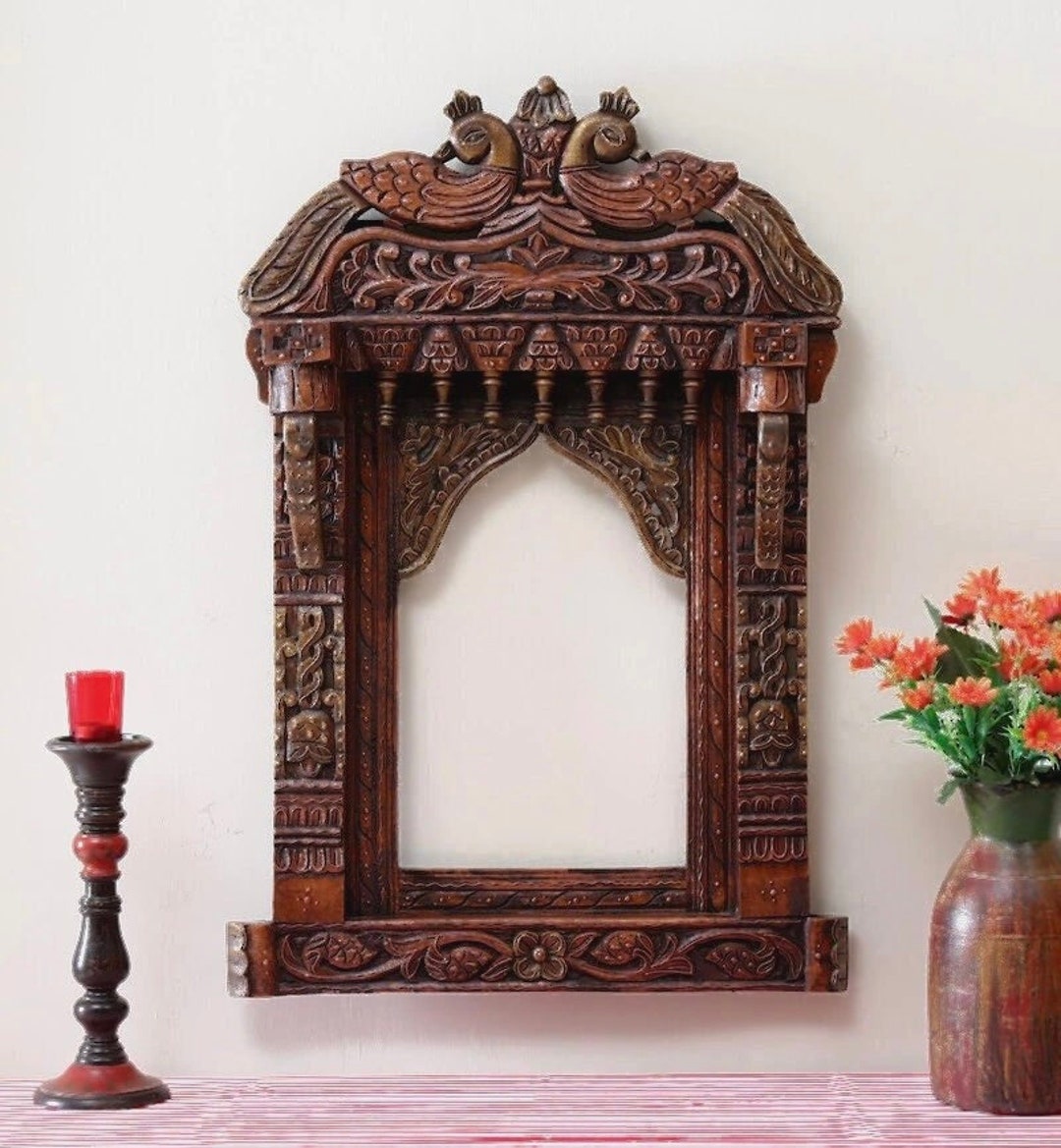 Medieval Arts | Wooden Handpainted Frame Jharokha| Traditional ...