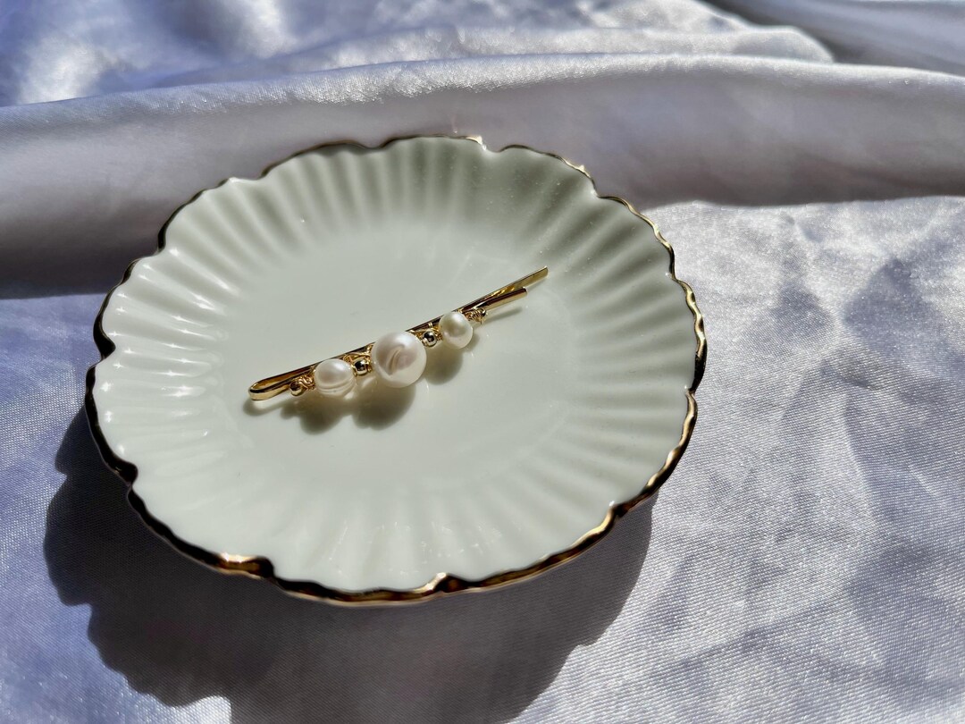 Freshwater Pearl Bobby Pin, Pearl Hair Pins, Baroque Pearl Minimalist ...